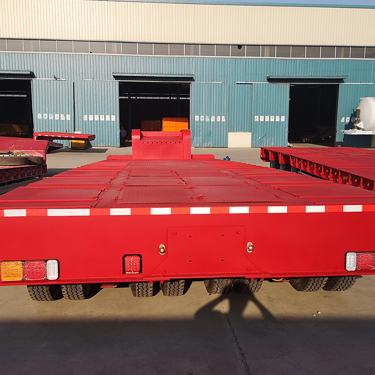 With Ramps Hydraulic Military Flatbed Semi Trailer from China ...