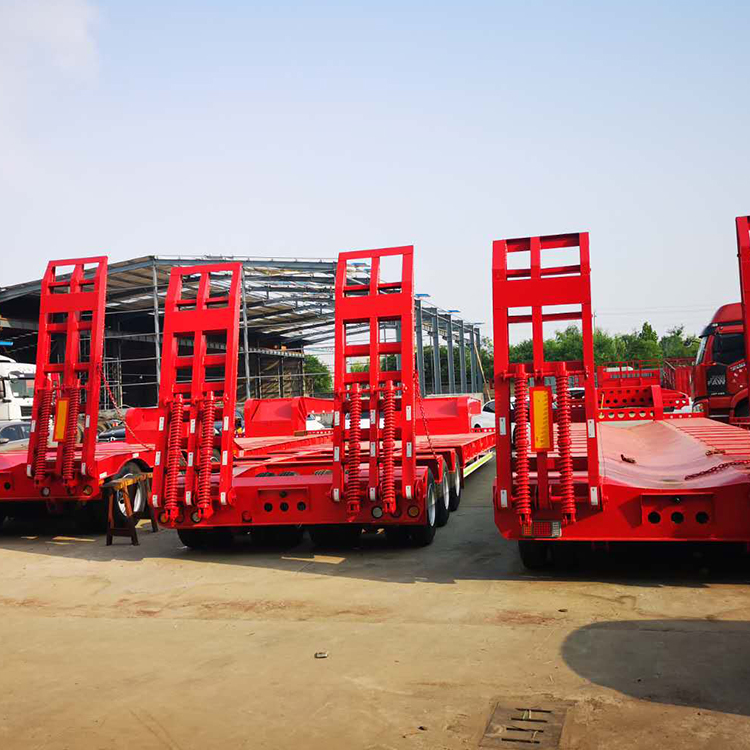 18 meter gooseneck Hydraulic Construction Low Bed Semi Trailer from ...